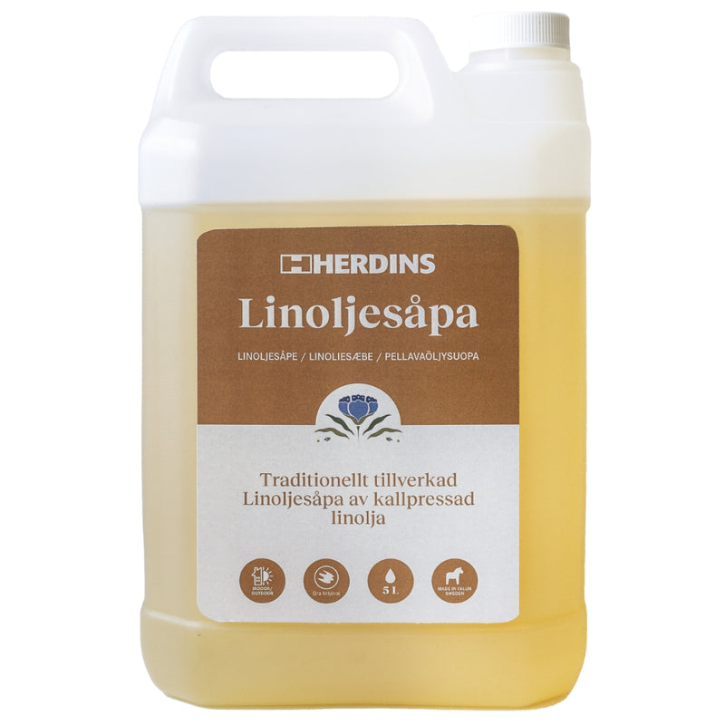 Linoljesåpa 5 liter Herdins | Byggahus.se Shop