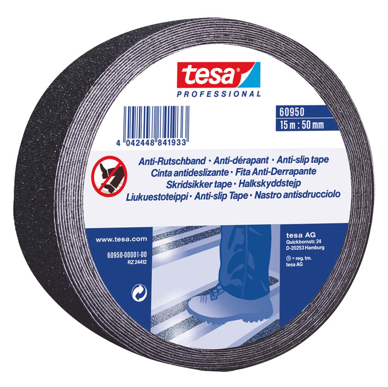 Halkskyddstejp Akrylat 15 meter Tesa | Byggahus.se Shop
